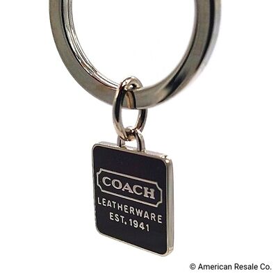 COACH Vintage Espresso Brown Mini Charm Keychain Key Fob Purse Charm ...