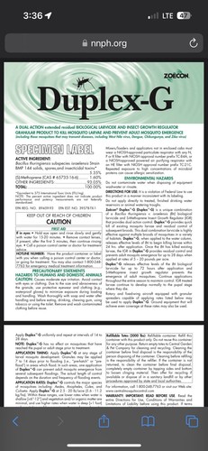 DUPLEX-G bt bacillus thuringiensis S Methoprene BEST PRICE ANYWHERE ...