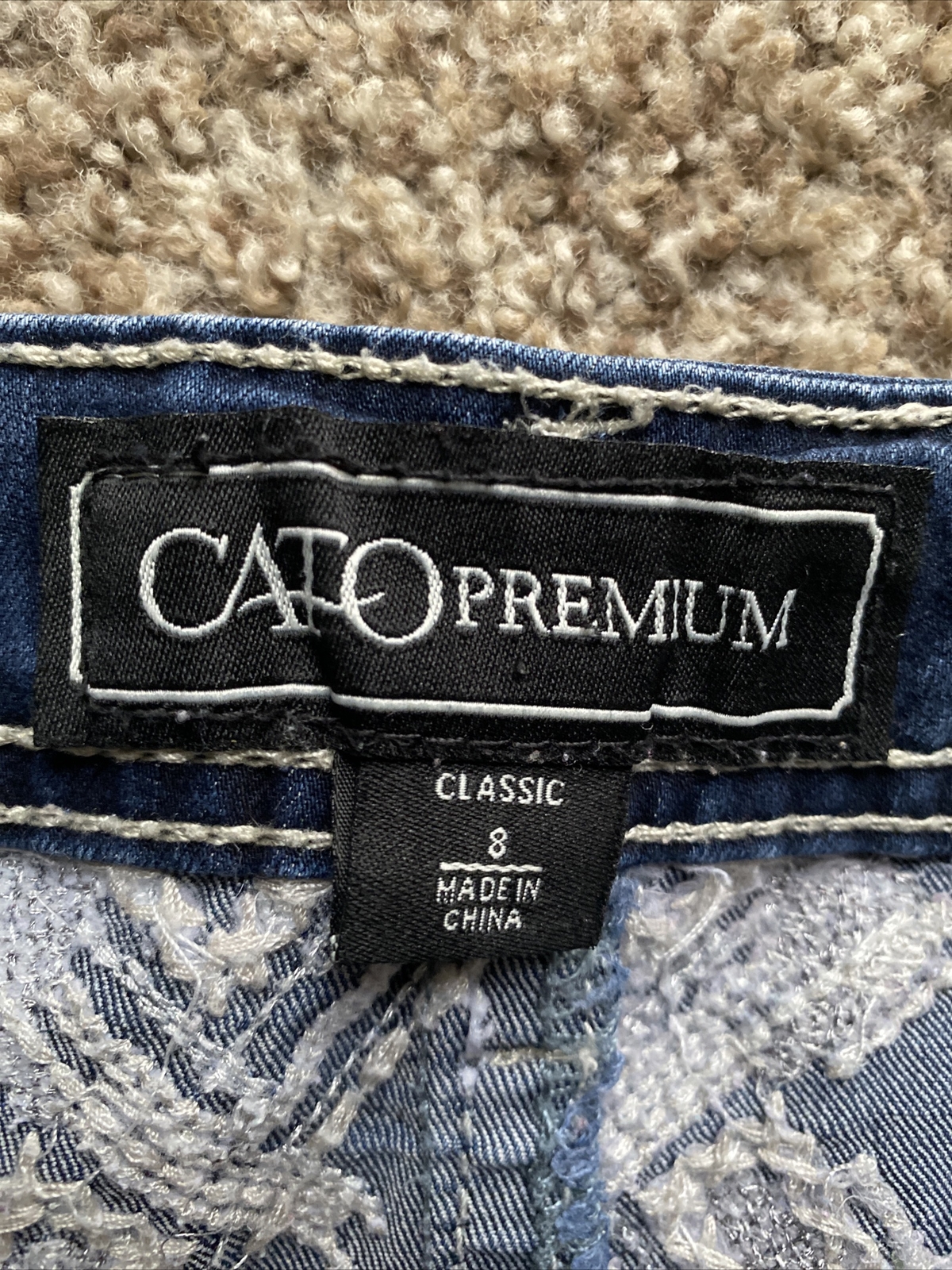 Cato Premium Classic Embroidered Women Jeans Flap Bac… - Gem
