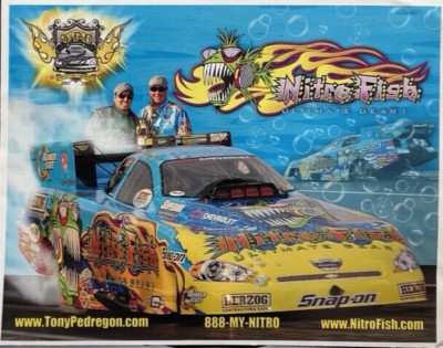 VRHTF NHRA VTG COOL "TONY PEDREGON" "NITRO FISH" FUNNY CAR HAND OUT | eBay