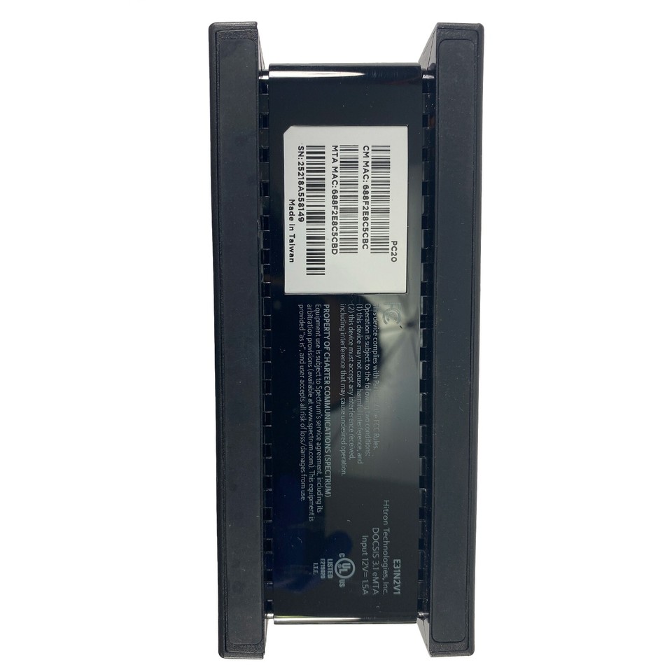 Hitron Technologies Spectrum E31N2V1 Cable Modem DOCSIS 3.1 eMTA | eBay