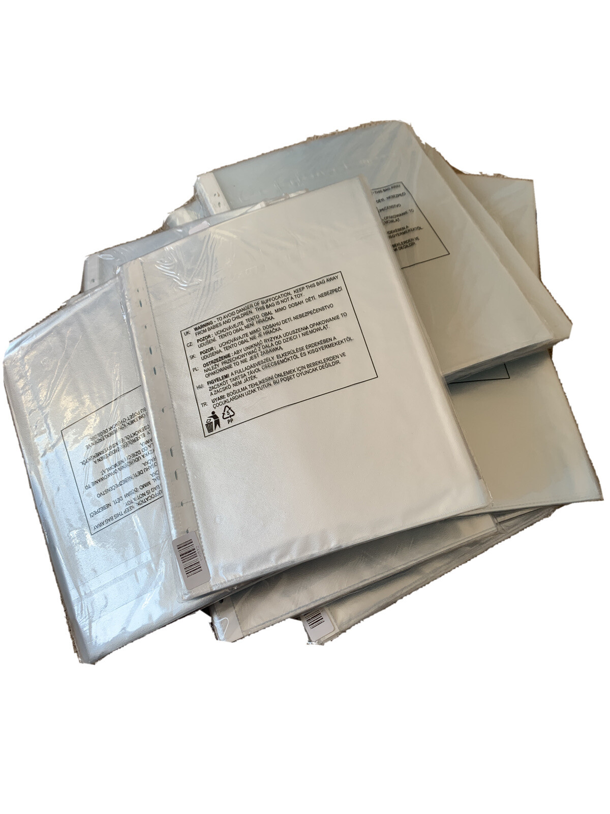 Punched-Pockets-A4 Clear Plastic Poly Strong Filing Wallets Sleeves 11 ...