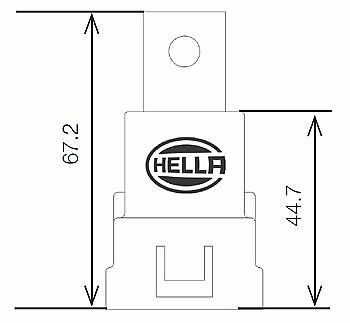 Hella 12V 40 Amp Weatherproof Single Mini 280 Relay H41410081 | eBay