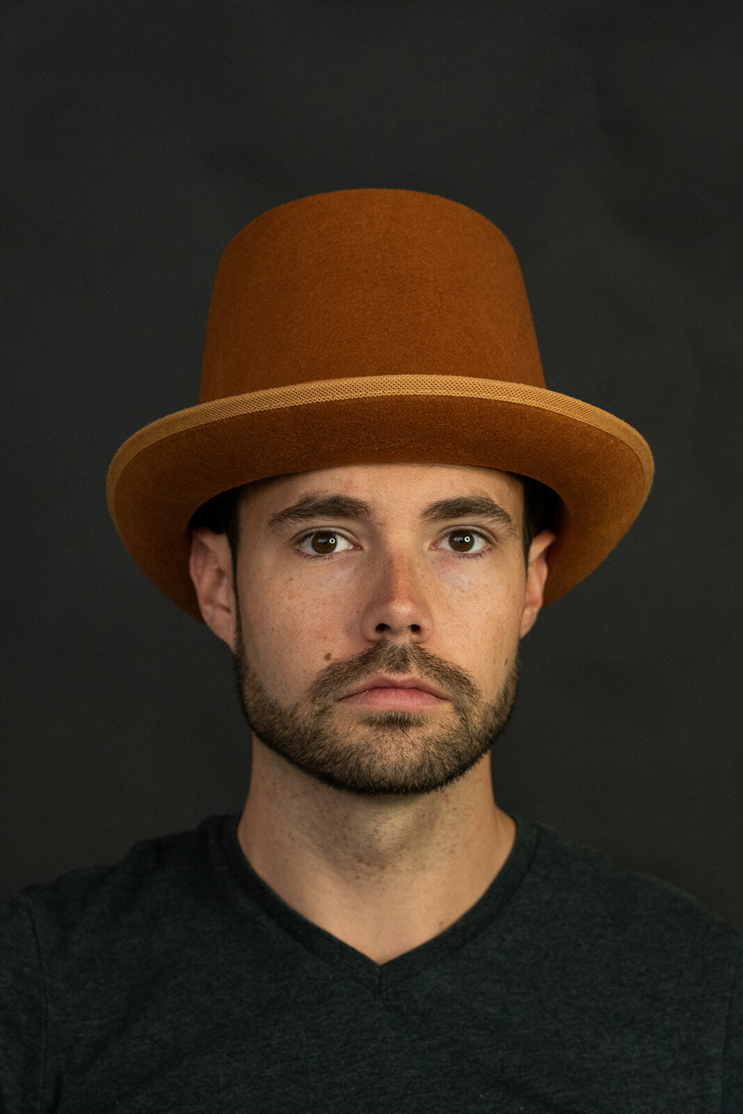 Tall Brown Willy Wonka Dickens Caroler Steampunk Coachman Top Hat ...