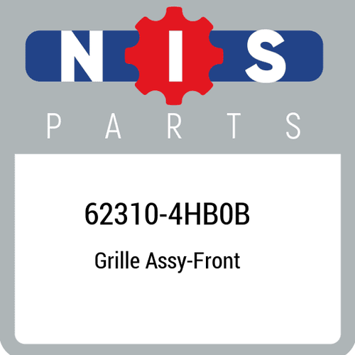 62310-4HB0B Nissan Grille assy-front 623104HB0B, New Genuine OEM Part ...