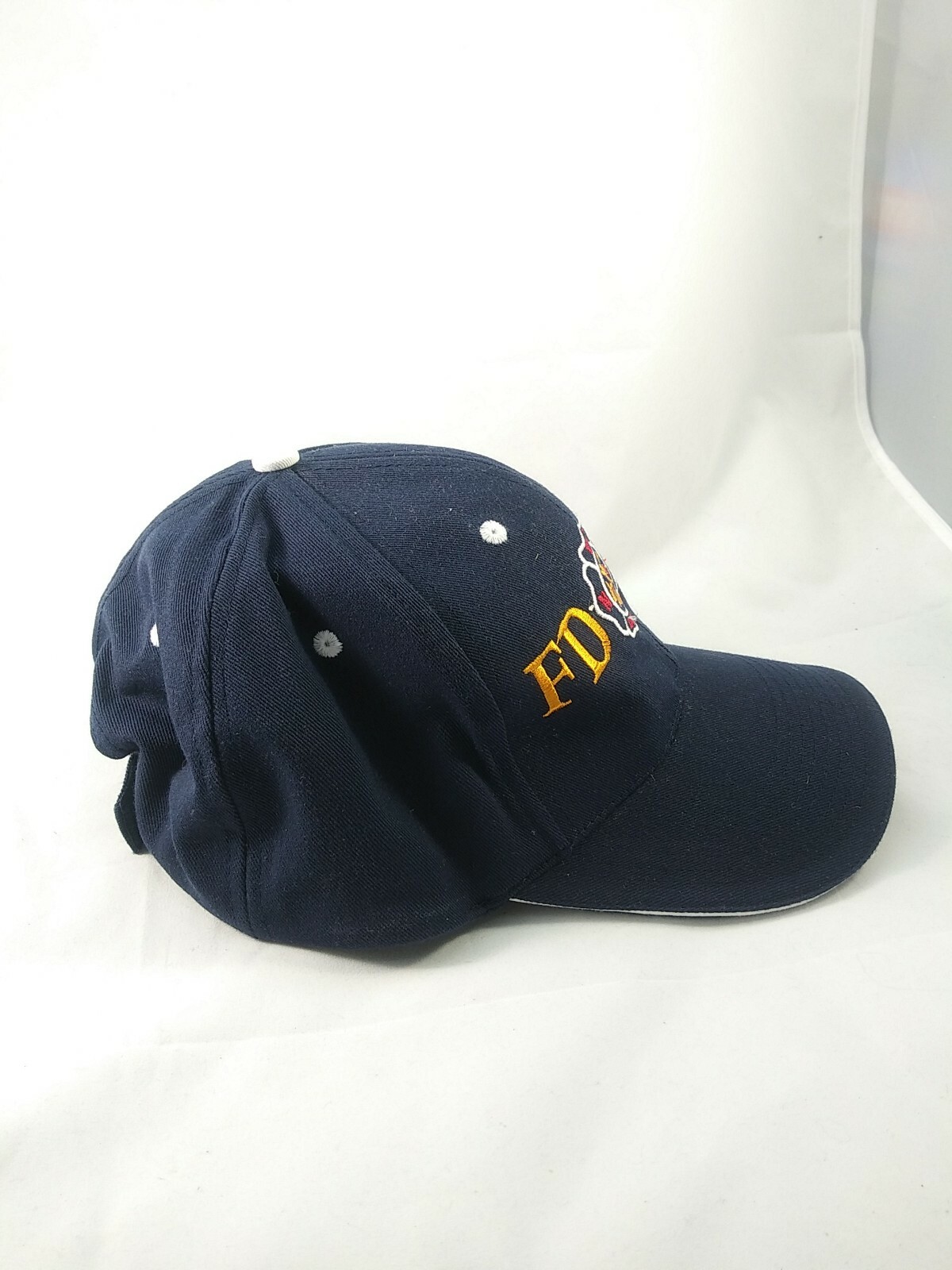 FDNY Baseball Hat Cap City New York Red Gold Patch Adjustable Lucent ...