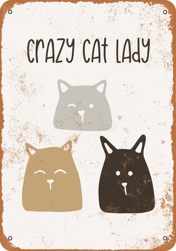 METAL SIGN - Crazy Cat Lady 2 -- Vintage Look | eBay