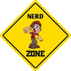 *Aluminum* Nerd Zone Funny Metal Novelty Sign 12"x12" | eBay