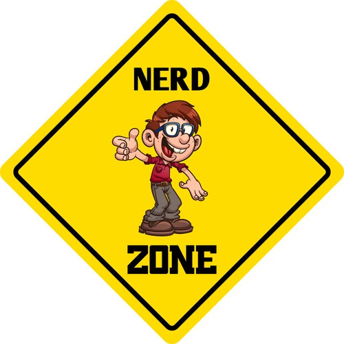 *Aluminum* Nerd Zone Funny Metal Novelty Sign 12"x12" | eBay