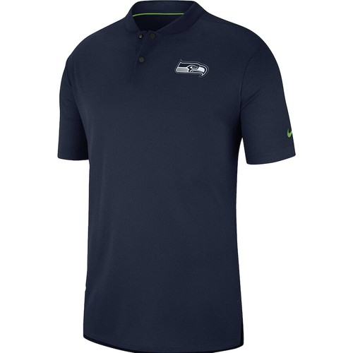 Seattle Seahawks Shirt Polo Nike Elite Dri Fit Blue NFL Men's 2XL XXL ...