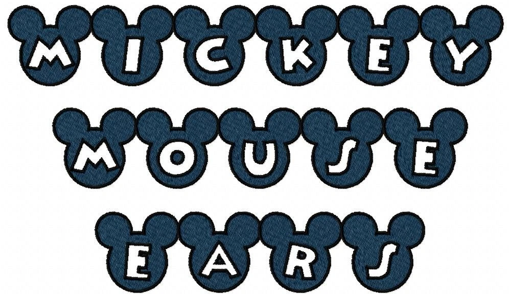 Mickey Mouse Ears Font