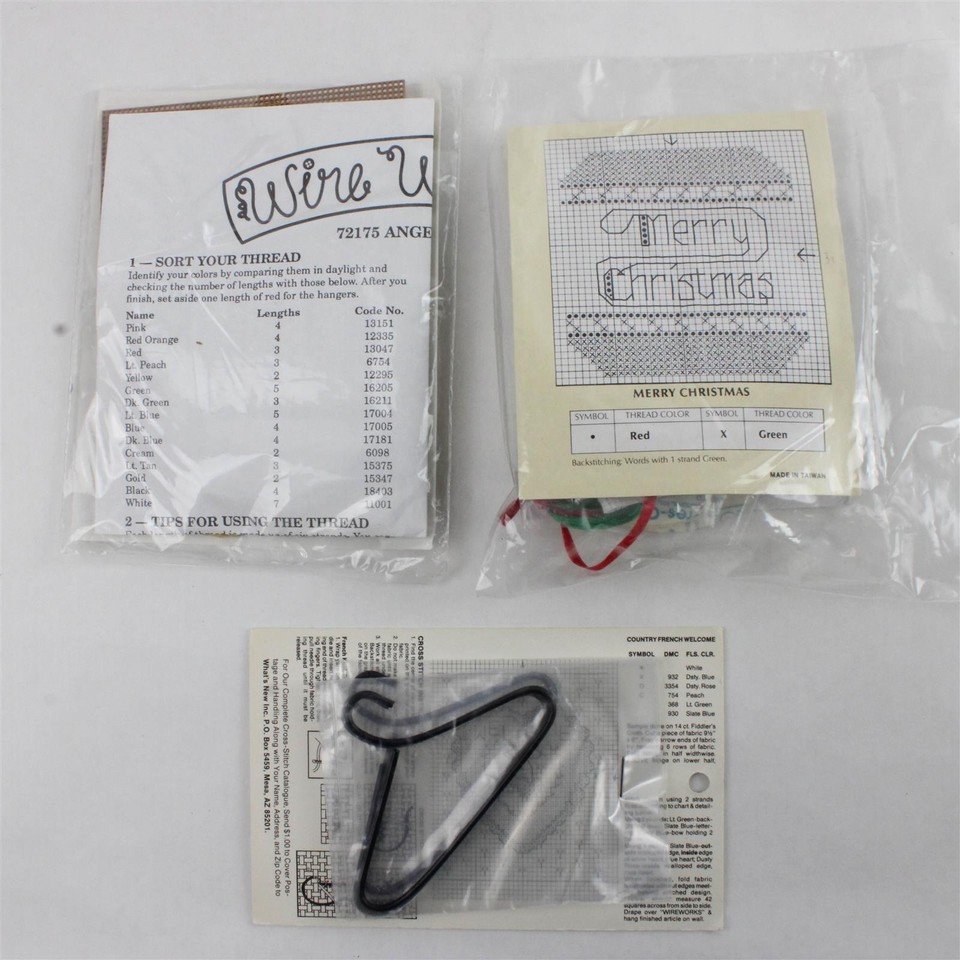 Lot of 4 Cross Stitch Kits Opened Pre-Owned Missing Needle Possible | eBay