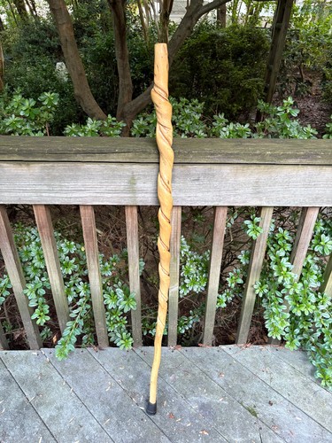 Sweet Gum 48" Twisted Wooden Walking/ Hiking Stick | eBay
