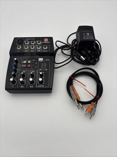 Harbinger L502 5-Channel Mixer with XLR Mic Preamp With power Supply | eBay