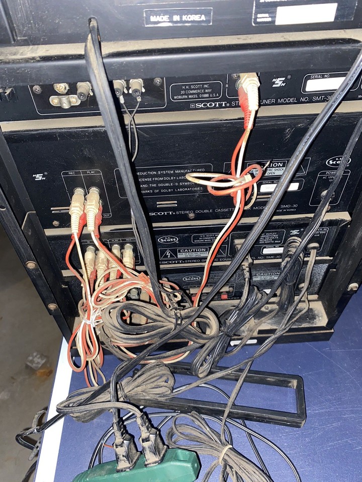 Scott Stereo System W/Turntable, Dual Cassette Player,Equalizer ...