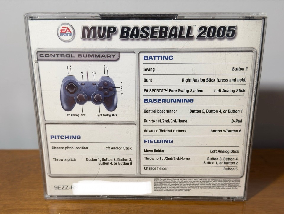 MVP Baseball 2005 PC Computer Game for Windows PC w/ both discs & key ...