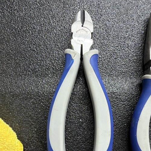 Blue-Point Diagonal Cutting Lineman Slip Joint Pliers Set 4 Blue Gray ...