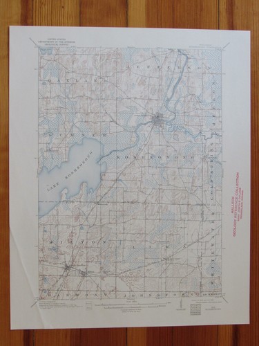 Fort Atkinson Wisconsin c1960 Original Vintage USGS Topo Map | eBay