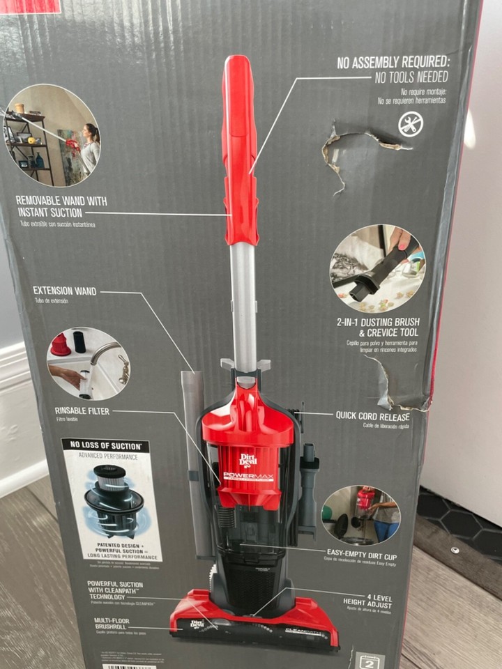 Dirt Devil Power Max Compact Upright Vacuum Cleaner - Red | eBay