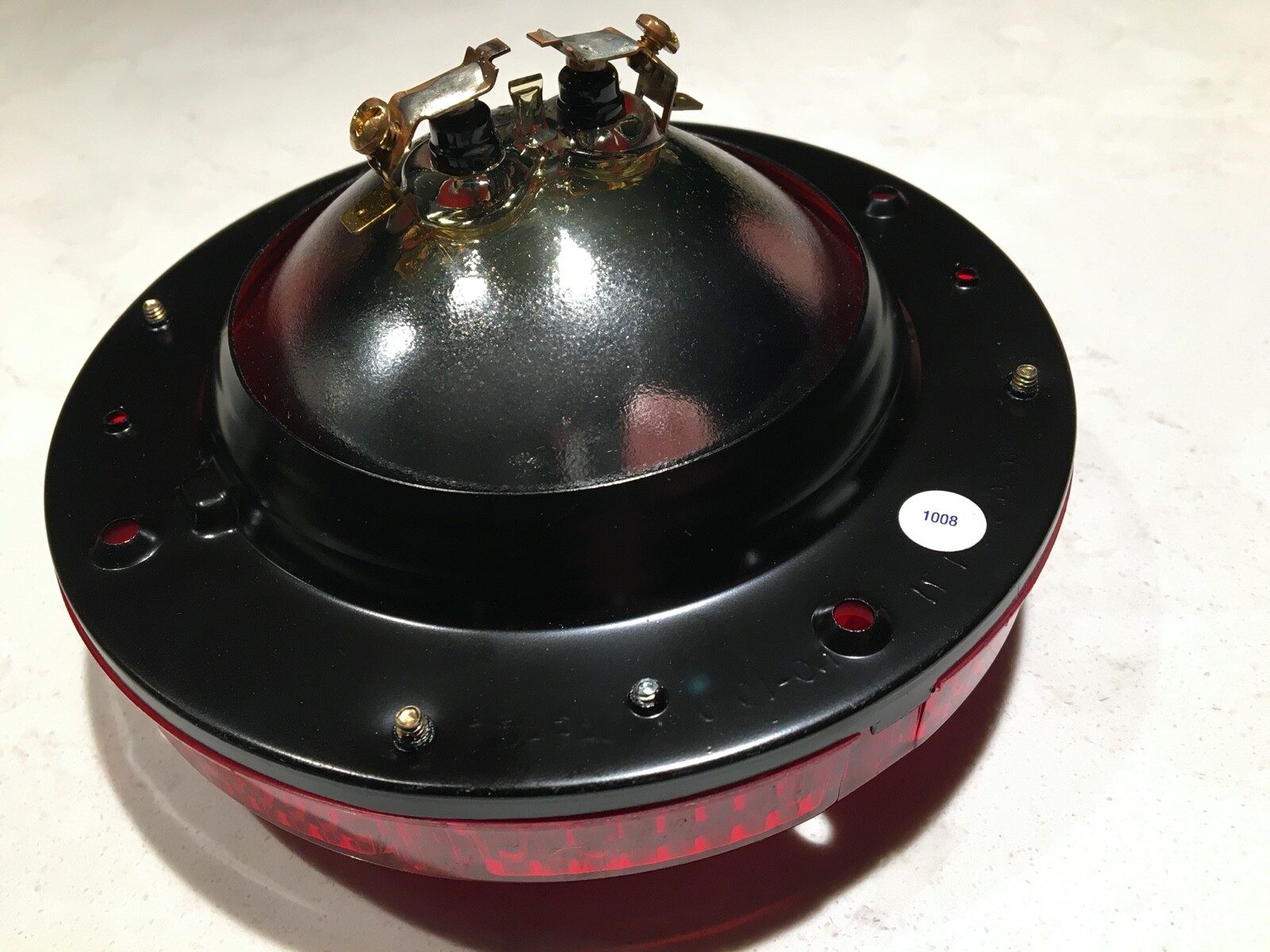 WELDON 1020-1100-10 SERIES 7" RED WARNING LIGHT SEALED BEAM BULB W ...