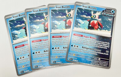 Pokémon Card 2023 Paradox Rift Playset Iron Bundle 056/182 x4 4x | eBay