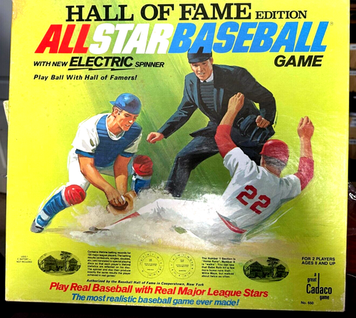 GAME SET: 1979 Cadaco All-Star Baseball Hall of Fame 274 Discs Elec ...