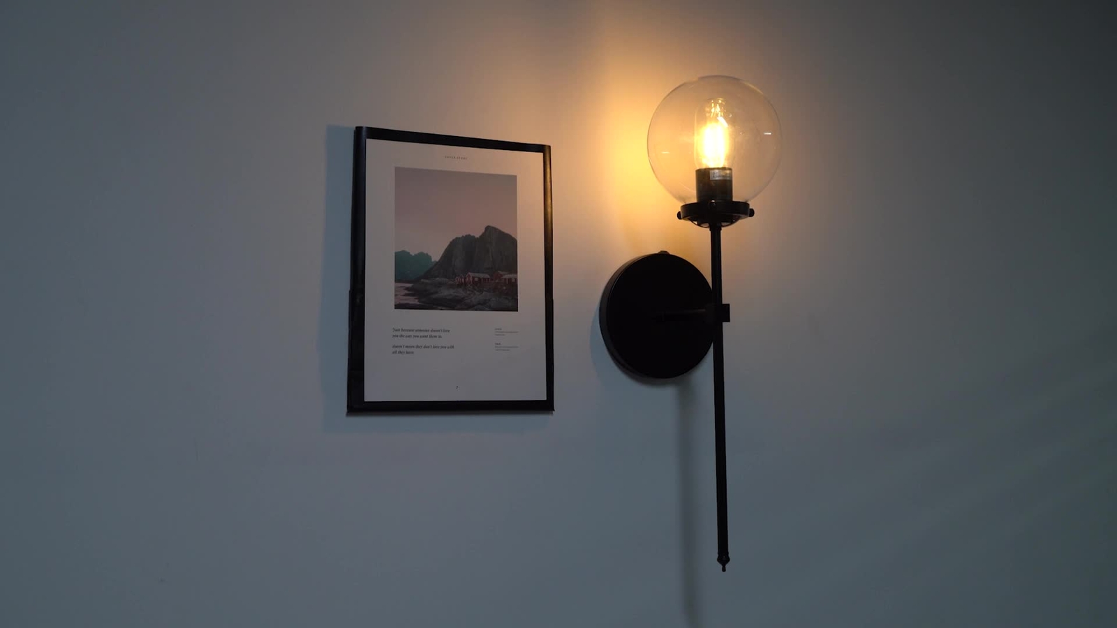 Modern Battery Operated Wall Sconce Glass Rechargeable Light Fixture ...