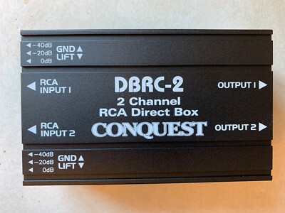 CONQUEST DBRC-2 RCA DIRECT BOXES - 2 EACH | eBay