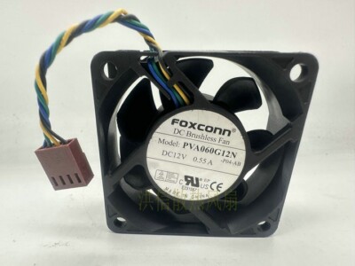 1 PCS Foxconn Fan PVA060G12N DC12V 0.55A 6025 6CM 4 wire cooling fan | eBay