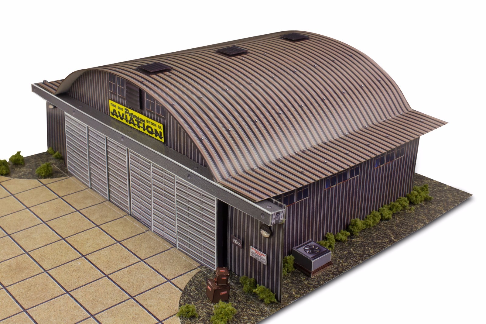 1/87, 1/200, HO Scale Aircraft Hanger & HO Aircraft Model Display ...