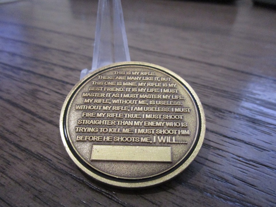 USMC JARHEAD This Is My Rifle Challenge Coin #437T | eBay