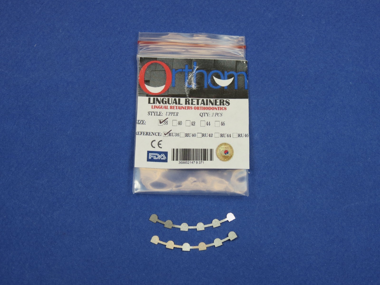 Dental Lingual Retainer Bonding Upper 3-3 With Mesh No 38 Kit /2 ORTHOM ...