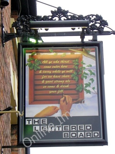 Photo 6x4 Sign for the Lettered Board Pickering\/SE7984 A different ...