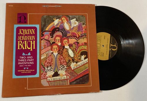 Johann Sebastian Bach Two & Three Part Inventions George Malcolm LP ...
