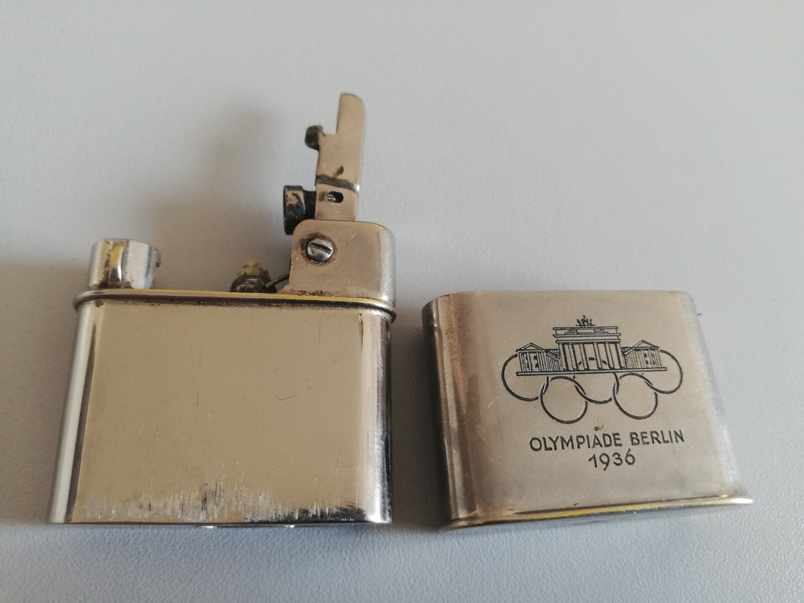 Vintage Original Zunder 1000 Oil Lighter 1936`s Olympiade Berlin D.R.P ...