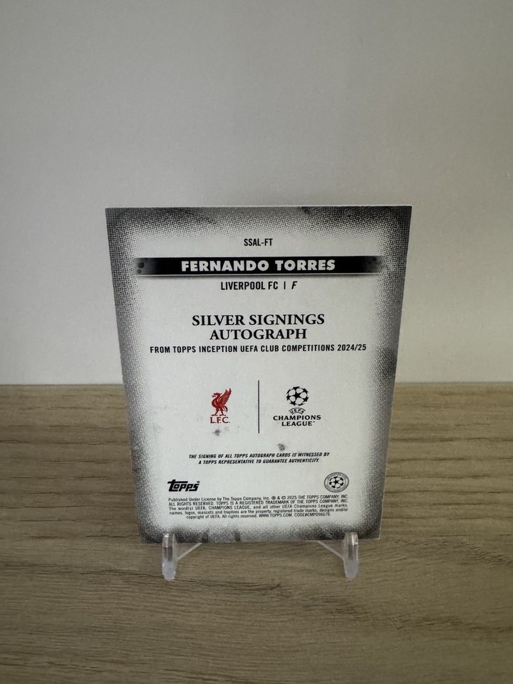 2024/25 Topps Inception UCC Fernando Torres Silver Signings Autograph ...