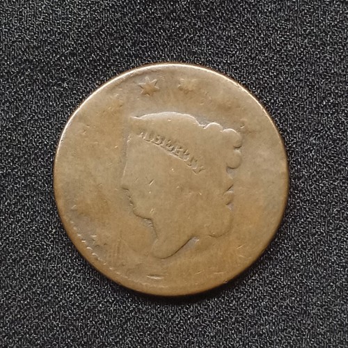 U.S. Large Cent 1828 Liberty "Matron Head" Large Letters Narrow Date AG ...