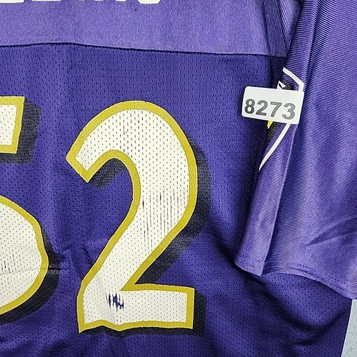 Vintage Ray Lewis Baltimore Ravens 52 Jersey Large Purple NFL Football ...