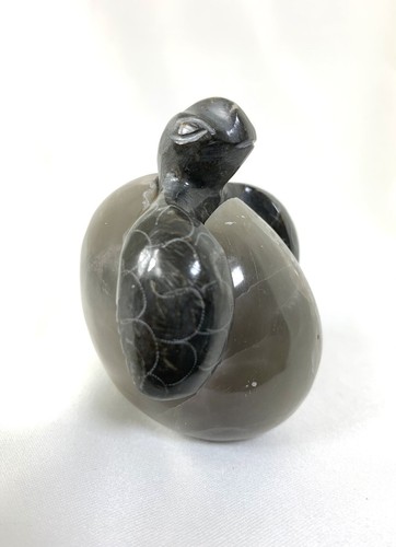 Marble Paperweight Save The Turtles Gray Decor Handcrafted Art Stone ...