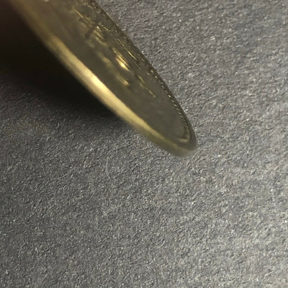 Scarce 21.5mm "$2.5" Brass Caduceus Spiel Marke Gaming Counter / Token ...