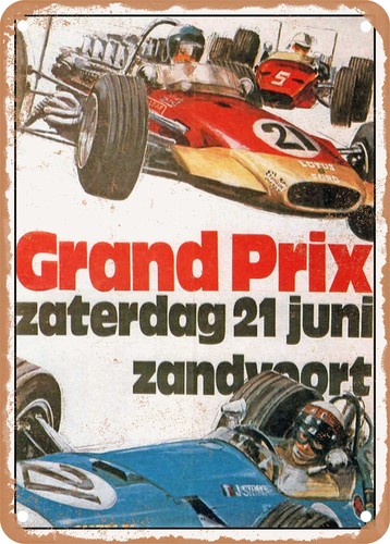 METAL SIGN - 1970 Dutch Grand Prix Vintage Ad | eBay