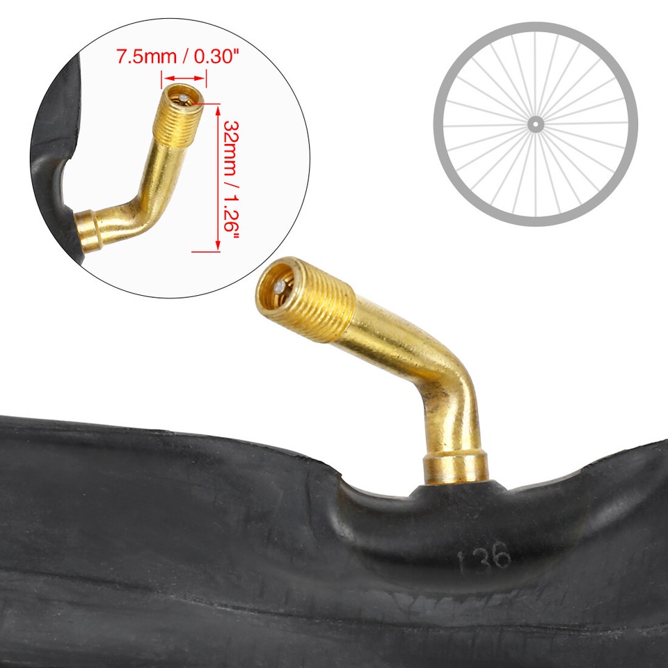 16 Inch Bike Inner Tube 16x2.125 Bent US Type Valve Bicycle Inner Tube ...