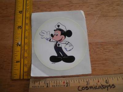 Disneyland 1990s Mickey Mouse safety officer sticker unused | eBay