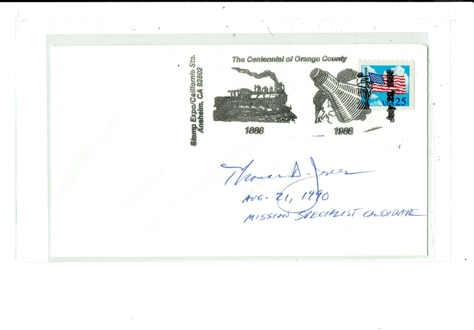 NASA Space Shuttle Astronaut TOM JONES Signed Cover ZARELLI LOA ...