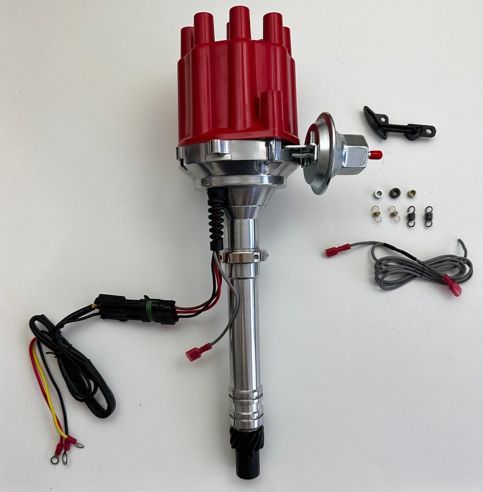 small female cap CHEVY 327 350 HEI DISTRIBUTOR + 8.5mm WIRES UNDER EX ...