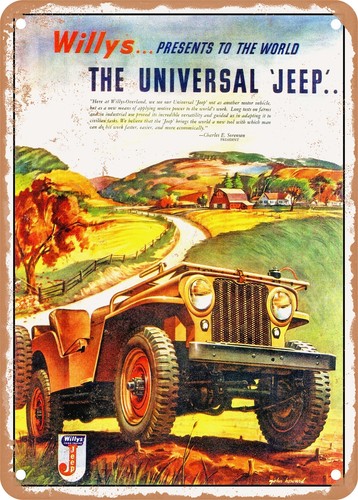 METAL SIGN - 1946 Willys Universal Jeeps Vintage Ad | eBay