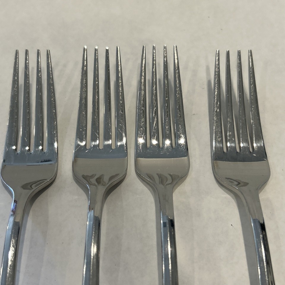 HF Signature 18/10 Stainless Dinner Forks 8” Laurel Hampton Forge Set ...