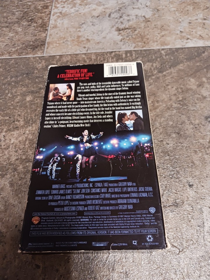 1997 Vintage Selena Movie VHS Tape Jennifer Lopez Tested 85391490937 | eBay