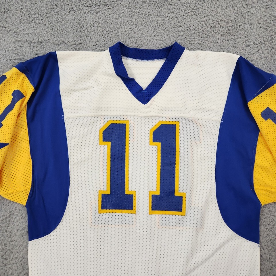 Vintage Los Angeles Rams Jersey Mens Large Pat Haden Medalist Sand Knit ...