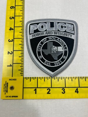 City Of Nolanville TX Police Honor and Integrity Subdued Shoulder Patch ...